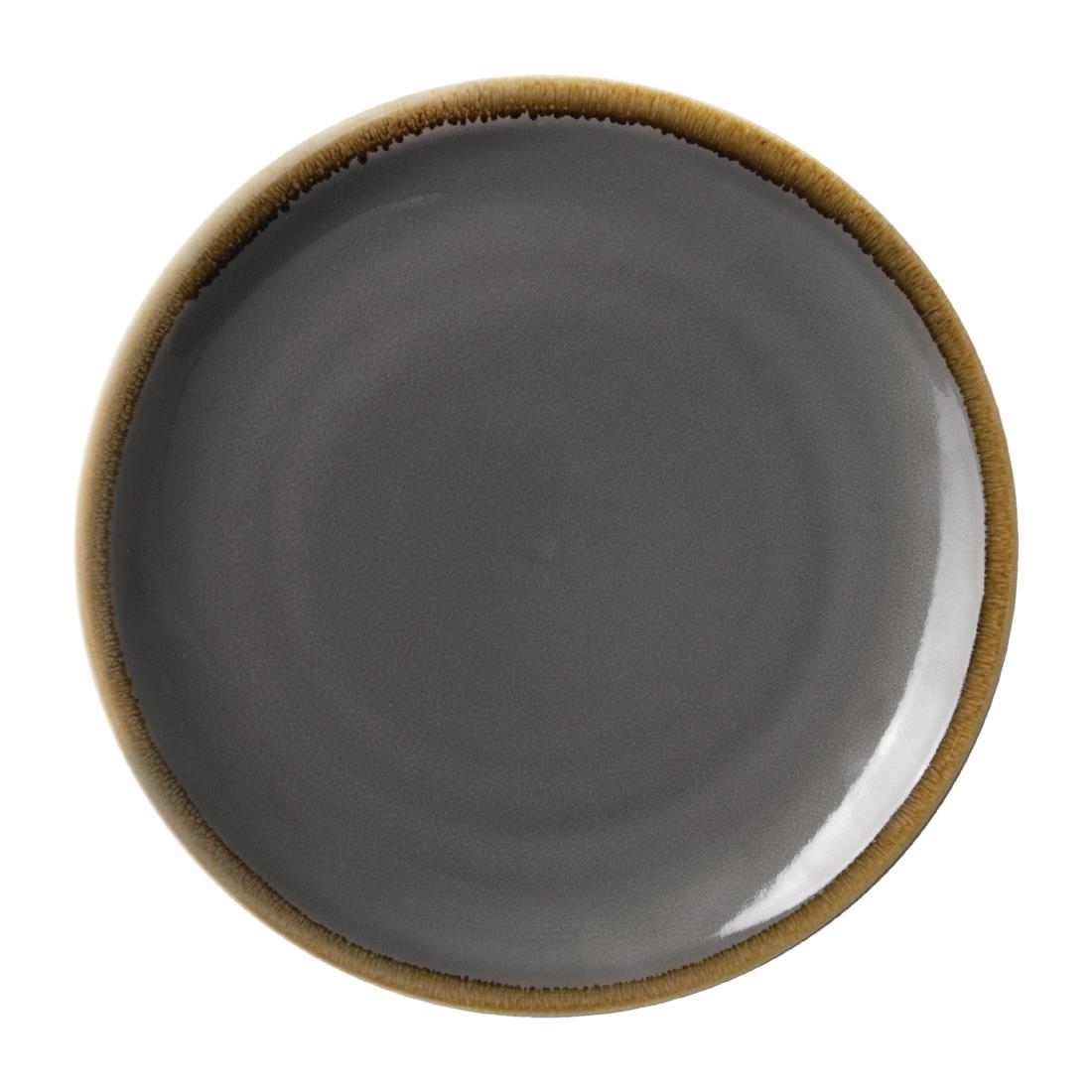 Round Smoke Coupe Plates | Artisan Crockery Rental | Jongor Hire